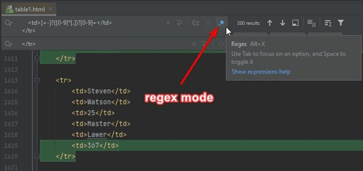 Phpstorm How To Replace Html Tags Using Regex Createit